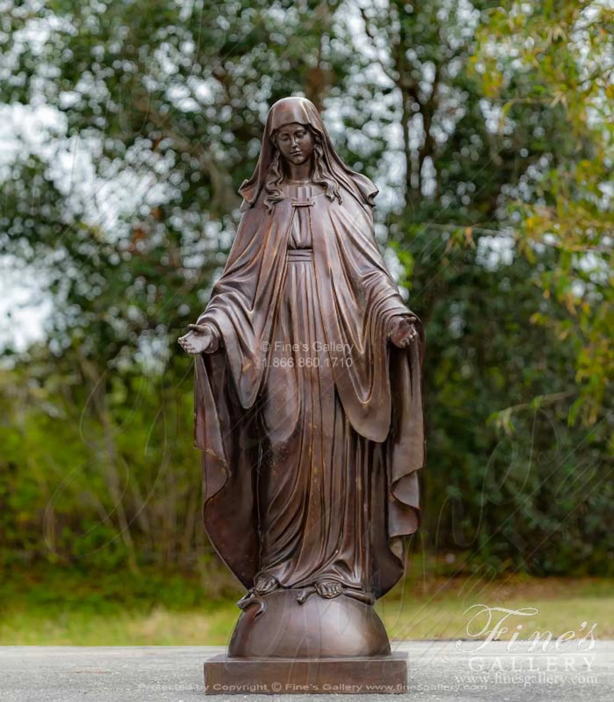 Bronze Statues - 48 Inch Immaculate Conception Statue In Bronze - BS ...