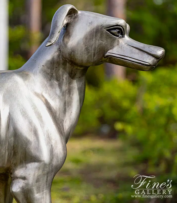 Bronze Statues - Modern Style Greyhound Bronze Statue - BS-364 - Fine's ...