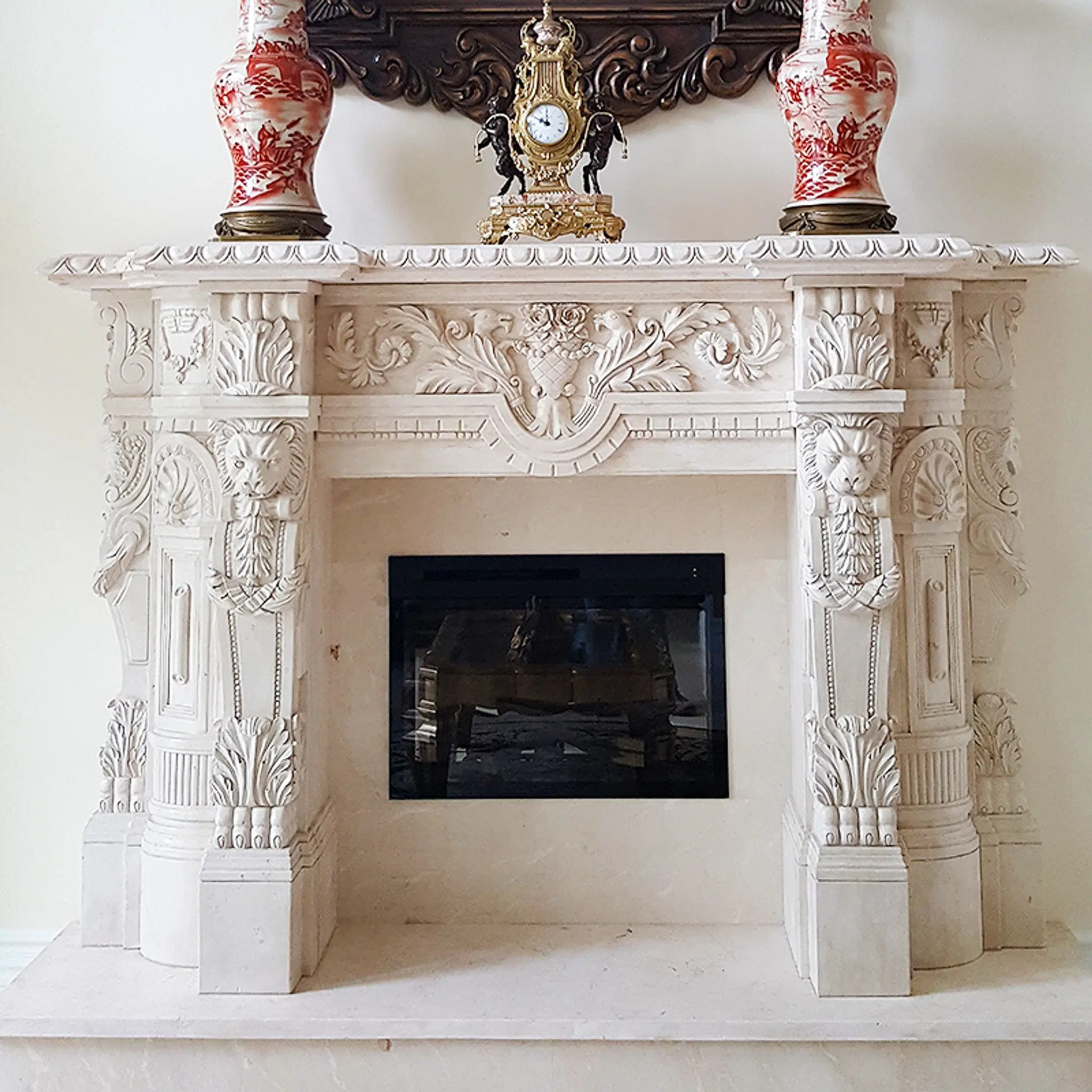 Italian Marble Fireplaces | Luxury Mantels | Fine's Gallery